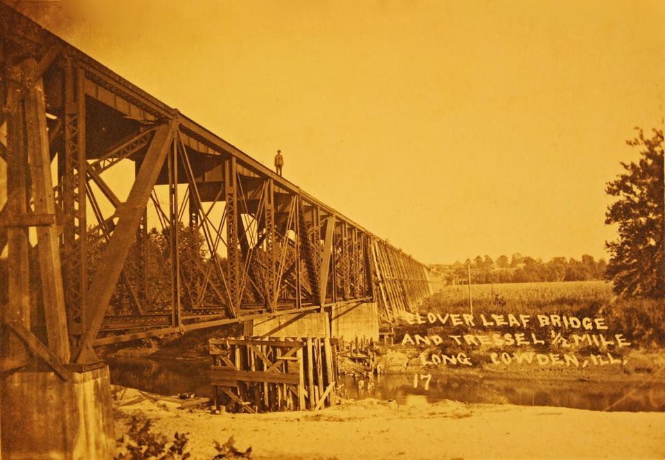 Industrial History: NKP(Cloverleaf) Bridge over Kaskaskia River east of ...