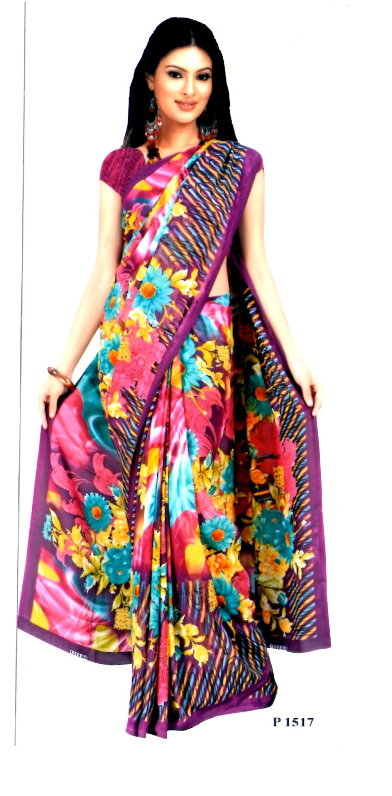 Multicolor Saree