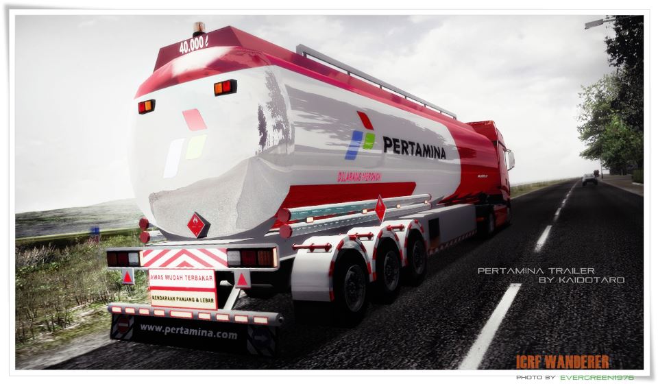 Pertamina Trailer mod by Kaidotaro | Indonesian Driving Simulator