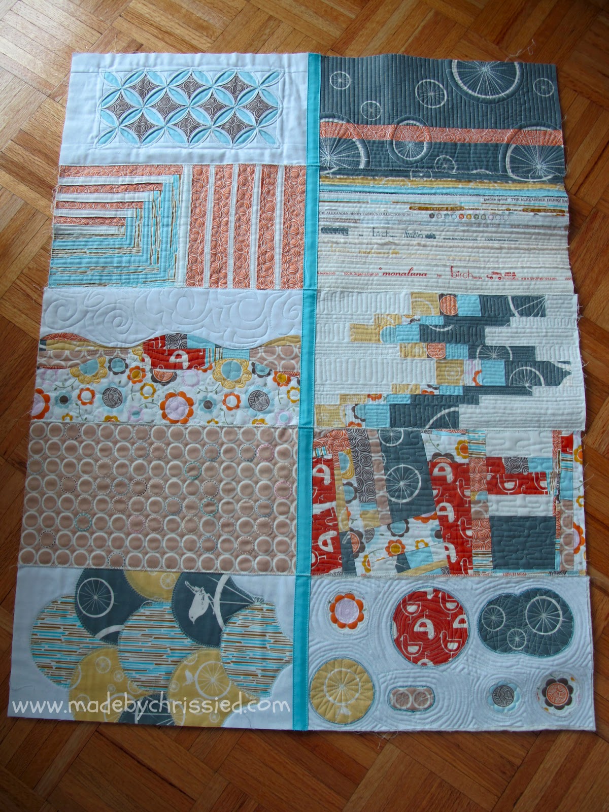 Chris Dodsley @mbCD: Strip Sashing My QAYG: The Something NEW Sampler ...