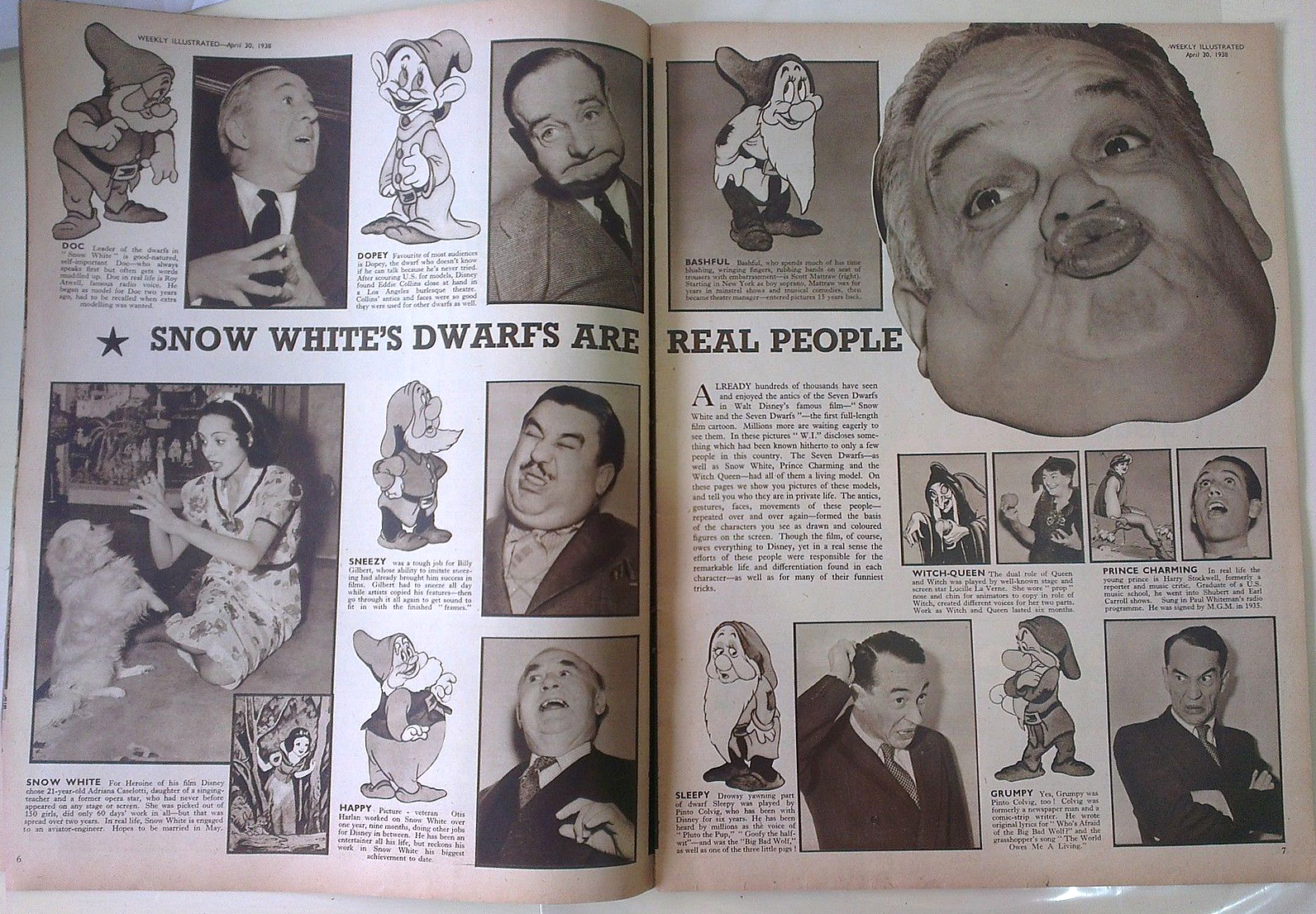 Filmic Light - Snow White Archive: 1938 "Weekly Illustrated"