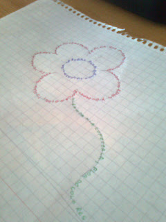 Rocodoko: caligrama flor