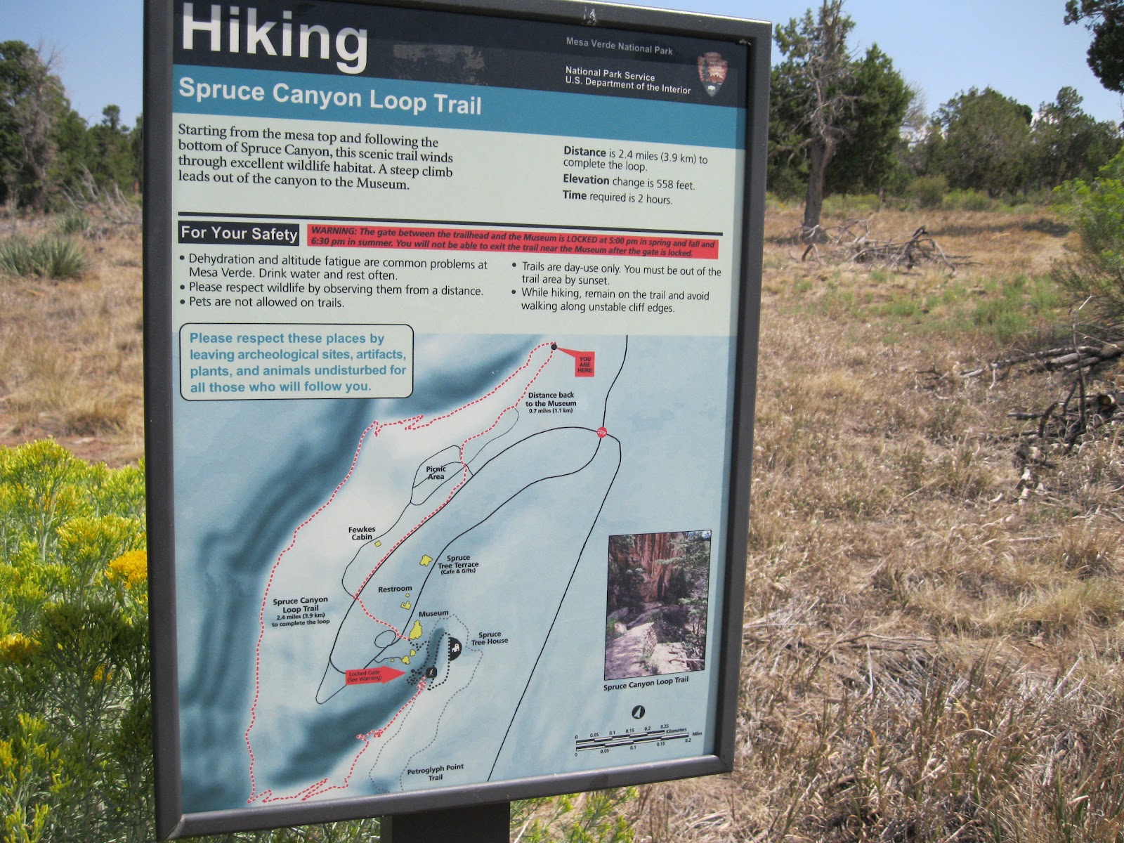 Four Corners Hikes-Mesa Verde: Spruce Canyon Trail on Chapin Mesa