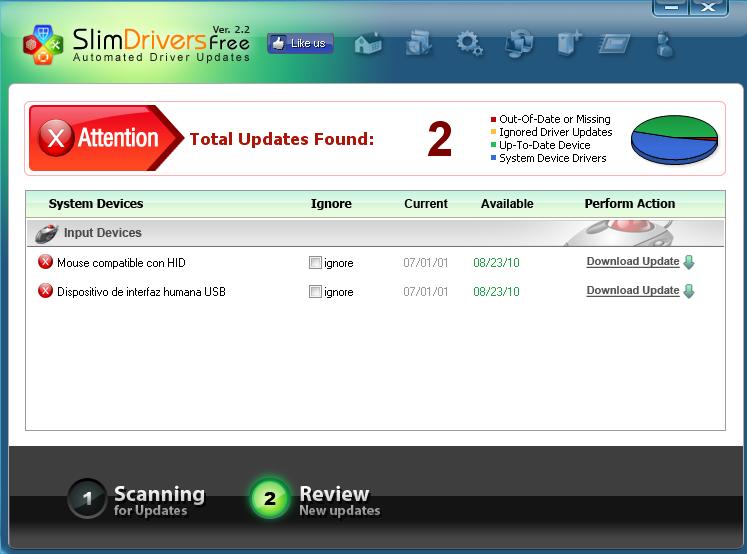 SlimDrivers, actualiza los drivers de tu PC