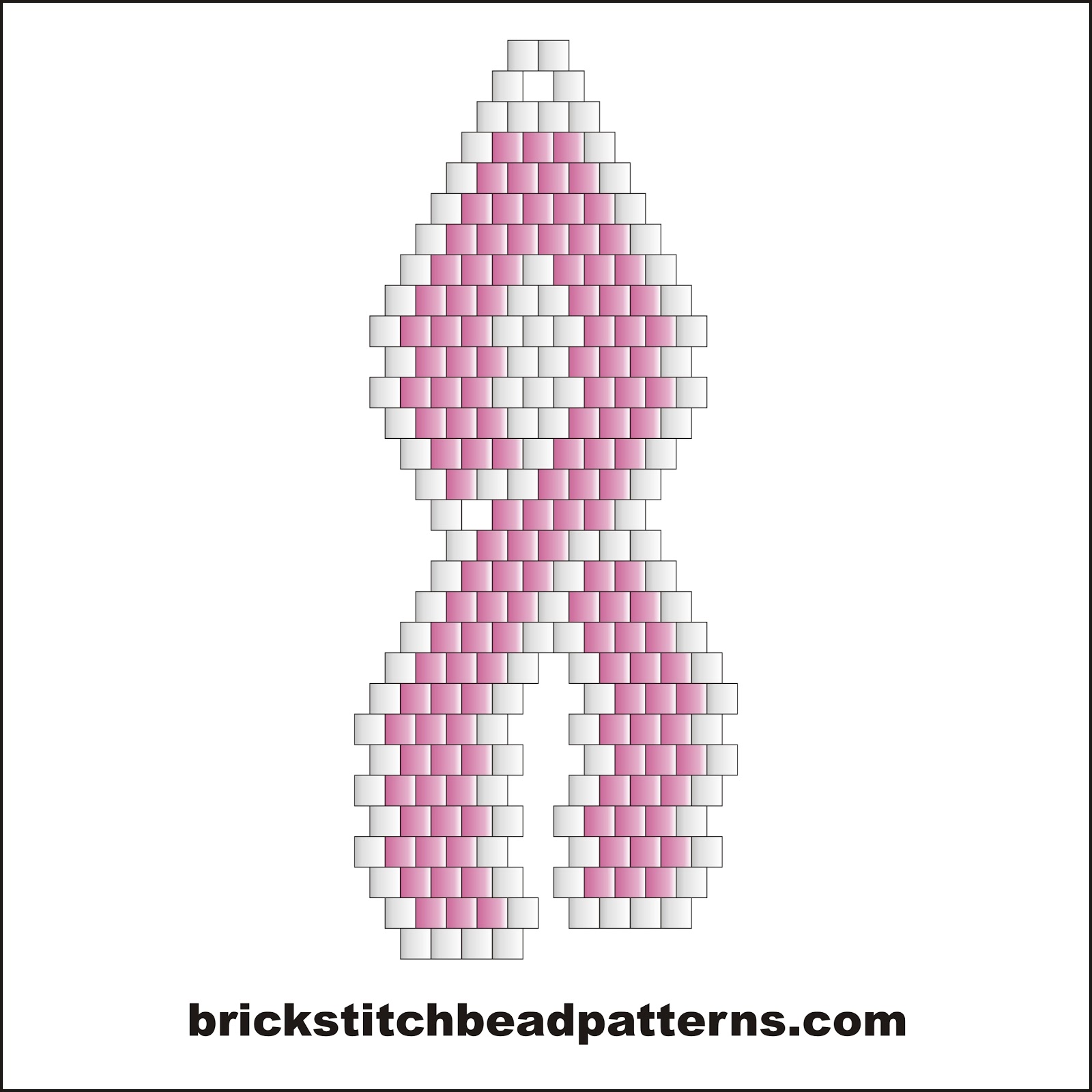 Brick Stitch Bead Patterns Journal: Medium Pink Ribbon Free Breast ...