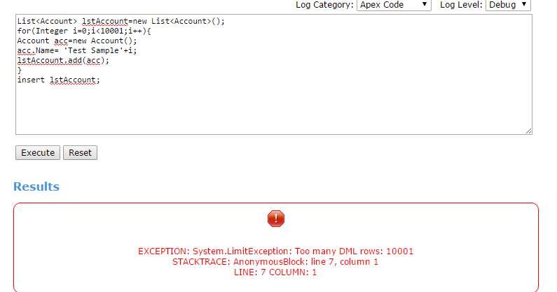 salesforce Development: Resolution for too many DML rows in Apex when inserting/updating Error