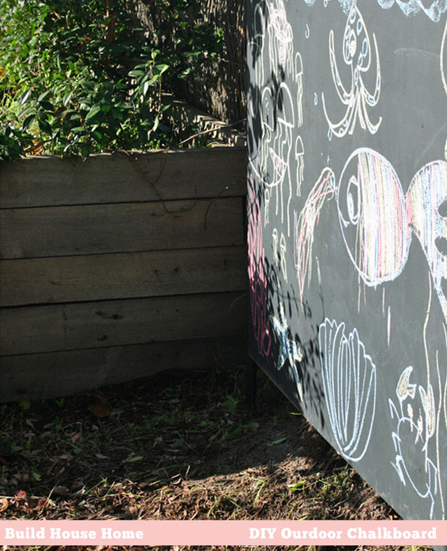 fun diy outdoor blackboard