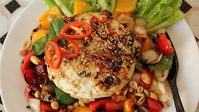 Paneer Steak with Roasted Peppers - Ribbons to Pastas