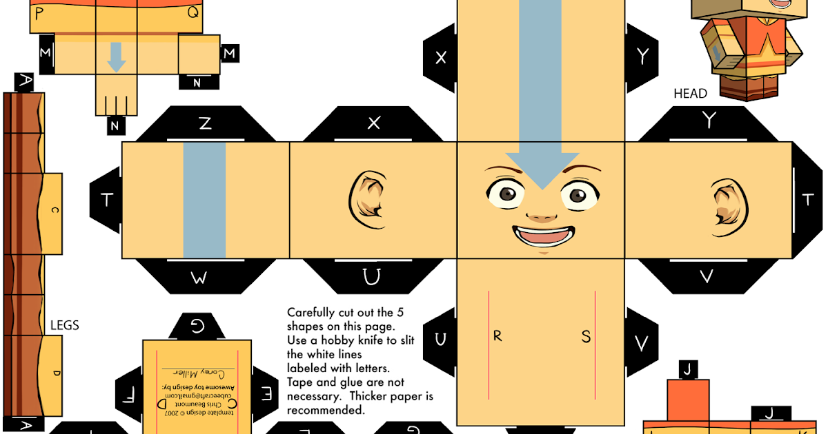 Avatar Aang Papercraft Papercraft Paradise Papercraft - vrogue.co