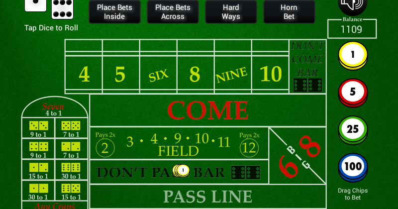 Shooting Craps: Odds Behind The Don't Pass Bar