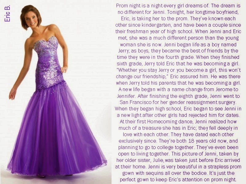 Eric's Transgender Captions: Jenni's Prom Date
