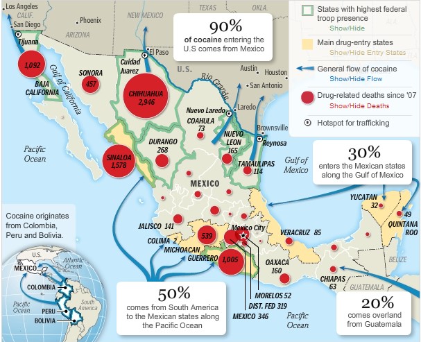 Maps of the Mexico Cartels ~ Borderland Beat