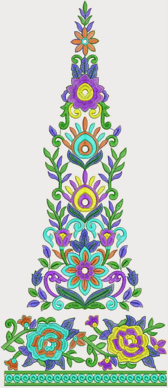 EmbDesignTube: Full Embroidered Kali Pattern With Patch