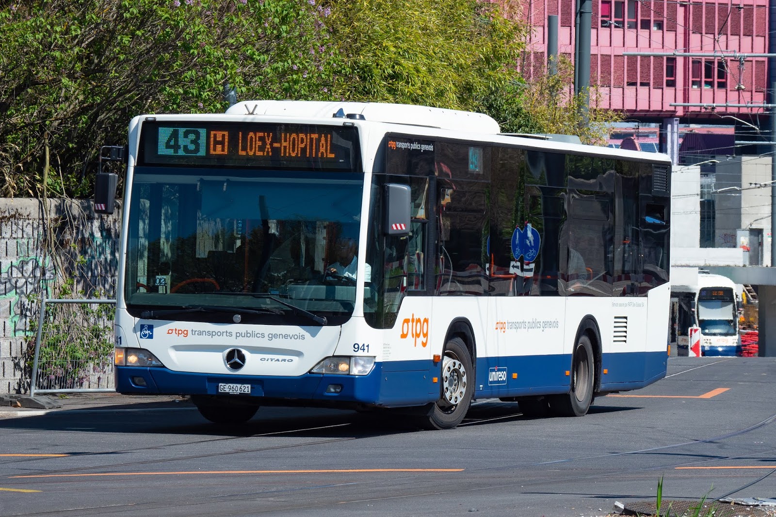 ÖFFENTLICHER VERKEHR: TPG / RATP Dev Bus Mercedes Citaro 0503 941