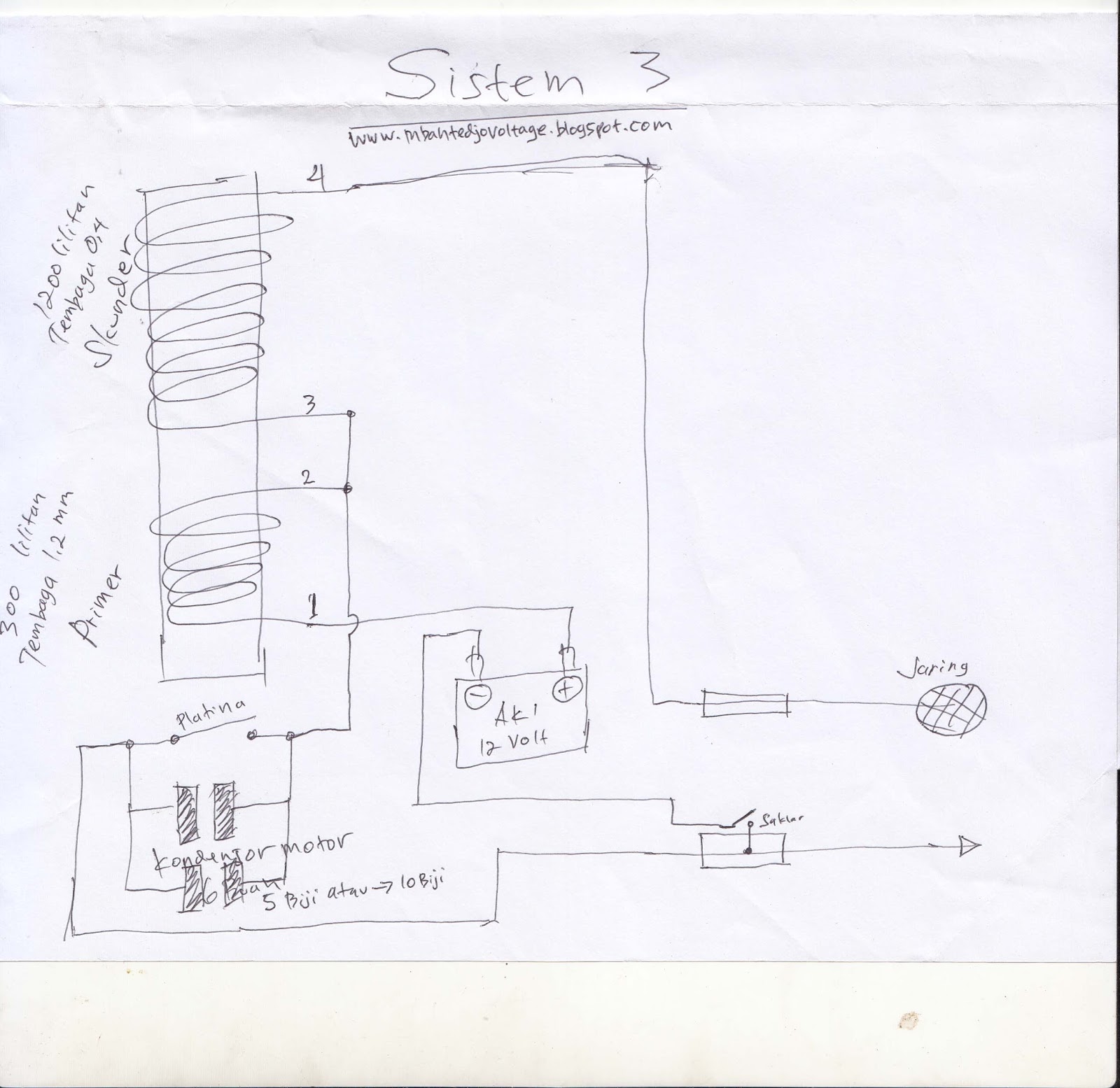 mbahtedjo voltage: Skema - Cara Kerja Strum Ikan Memakai Platina