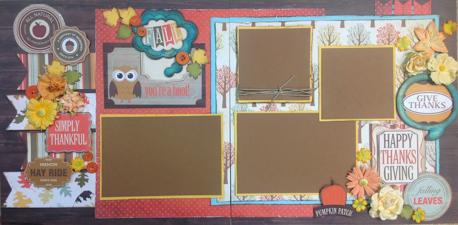 AMAZING GRACE Paper Crafts: Fall Layouts