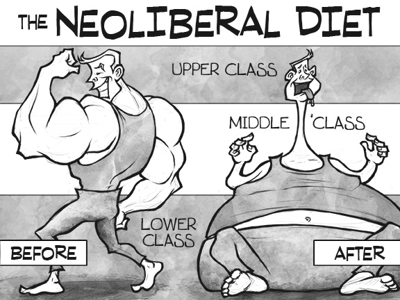 Kip Lyall: Cartoon: The Neoliberal Diet