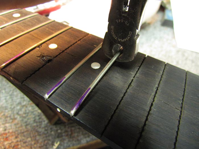 Fret Removal on the Martin Guitar Fingerboard Crawls Backward (When ...