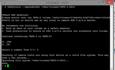 Upgrade VMFS3 Datastore to VMFS5 Datastore | TechCrumble