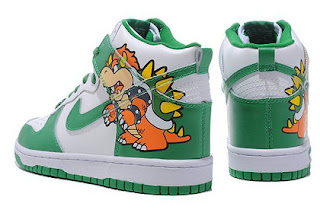 Mario Nike Sb Dunks: Bowser Koopa Nike Shoes Super Mario Pro SB Dunks
