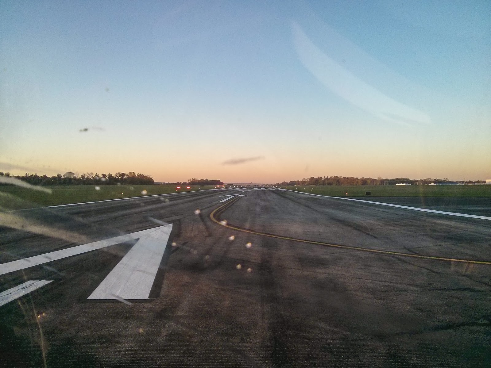 A mile of runway will take you anywhere.: Sunrise over the Little Miami