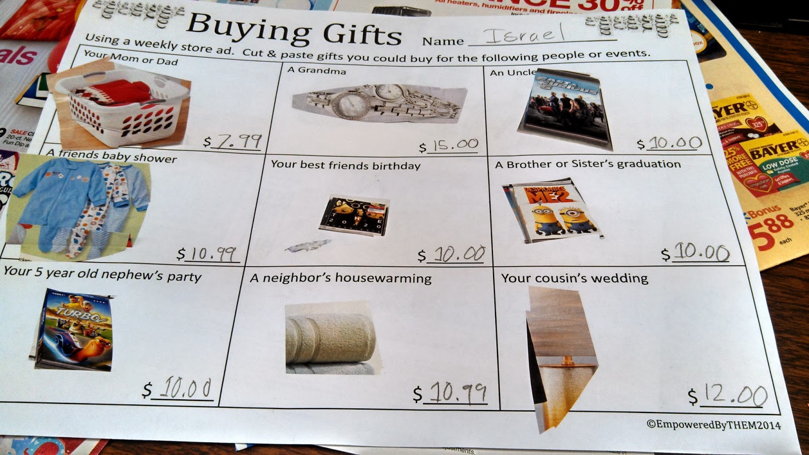 Empowered By THEM: Buying Gifts