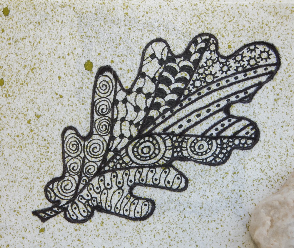 JennyPennyPoppy: Zentangle Leaves