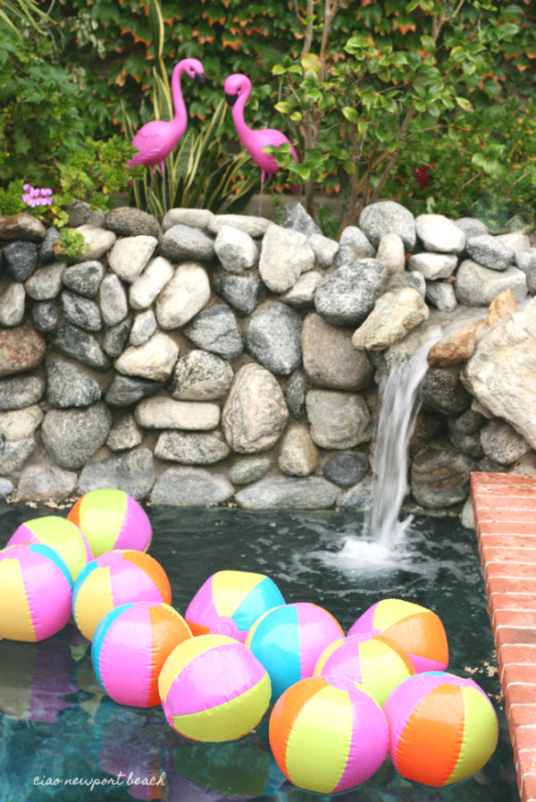 ciao! newport beach: a flamingle pool party