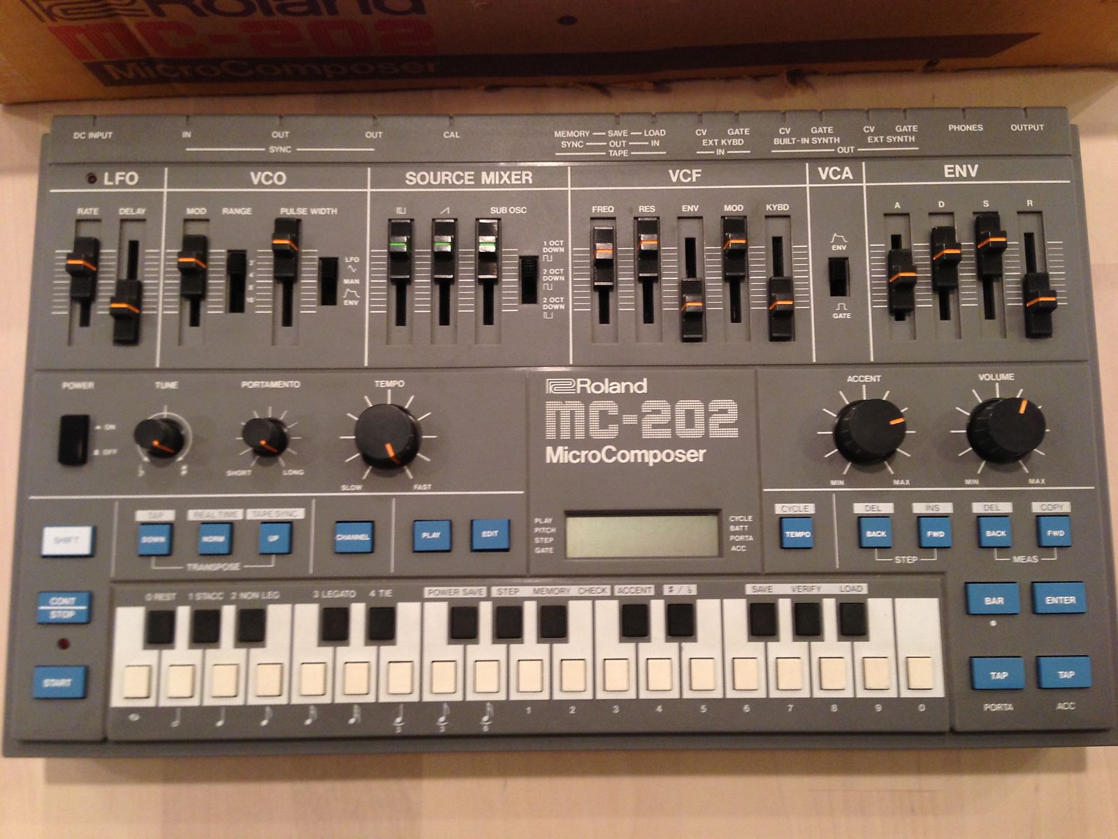 MATRIXSYNTH: Roland MC-202 w/ Original Box, Casette, & Manuals