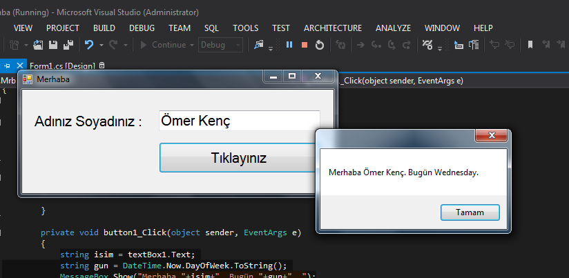 VISUAL STUDIO GİRİŞ DERSLERİ