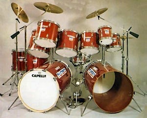 Short Tempus News: View from the back: my drum kits (and some drum ...