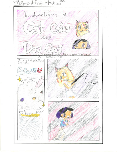 6th Grade Comic Book Club: Cat Girl and Dog Girl