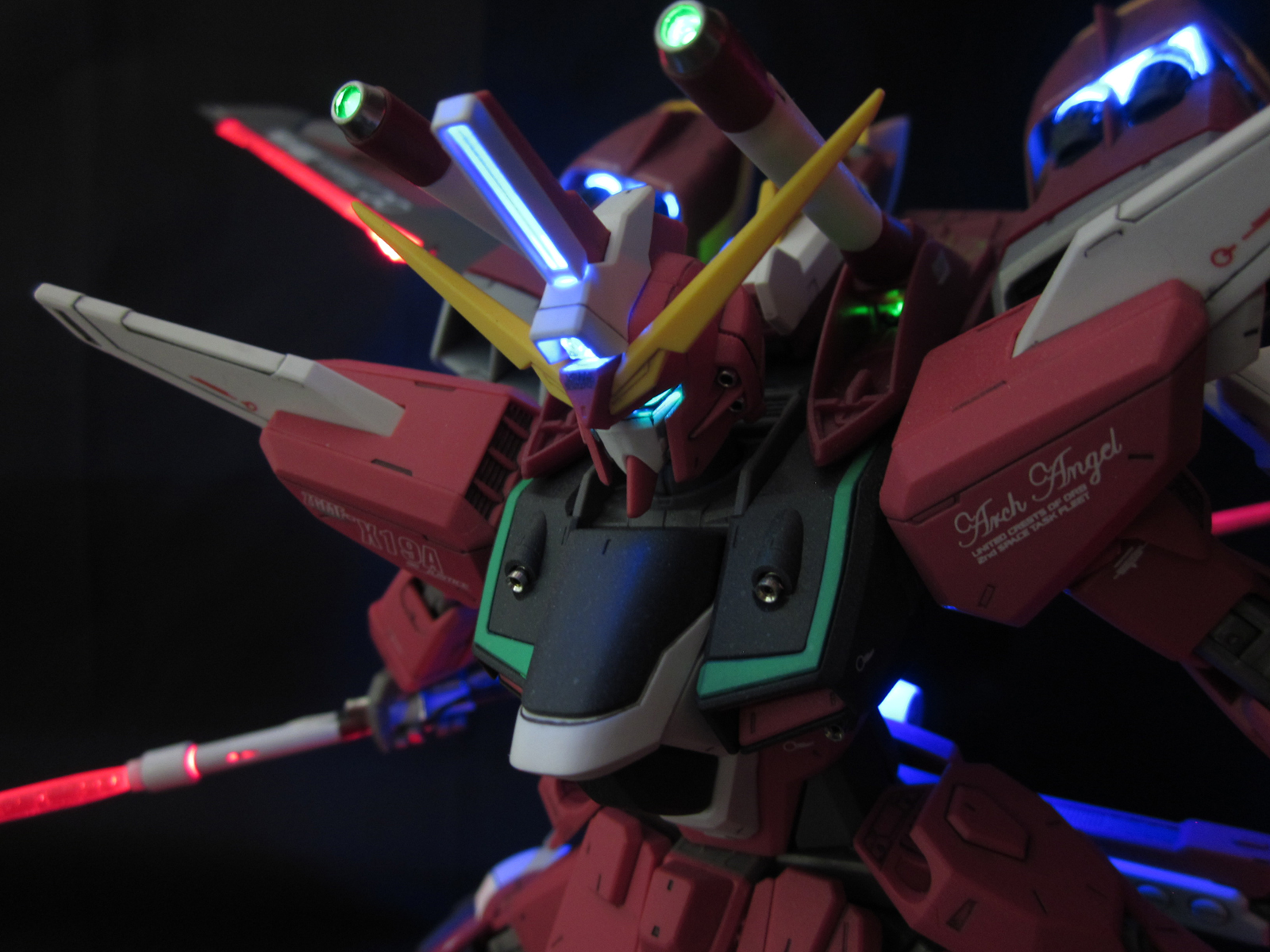 GUNDAM GUY: MG 1/100 Infinite Justice Gundam Customized Build w/ LEDs