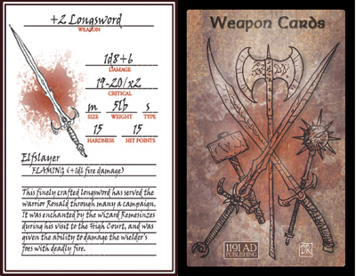 1191 AD Publishing: Weapon Cards