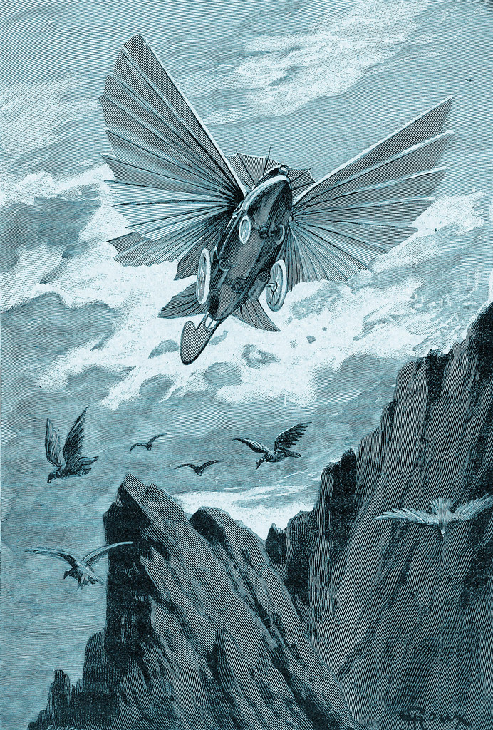 George Roux’s illustrations for Jules Verne, 1889.