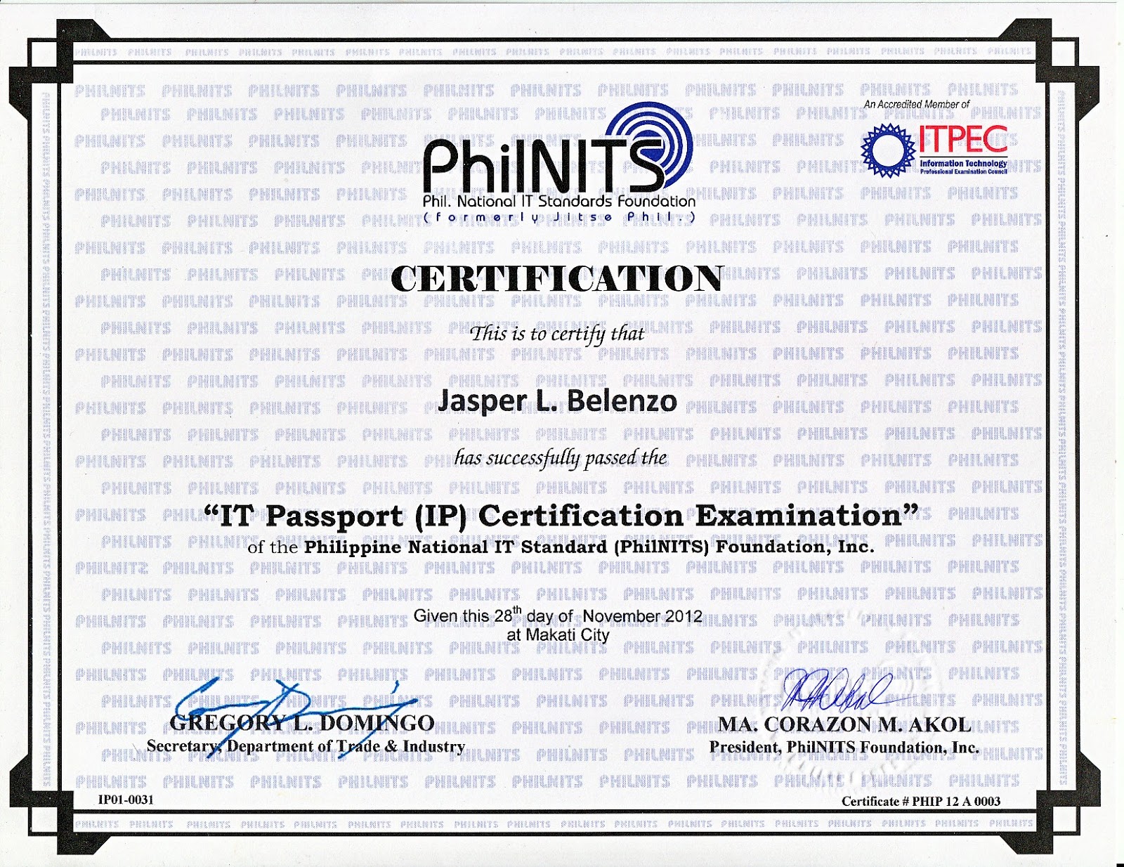 Jasper Lunaria Belenzo - Software Development Engineer | LinkedIn