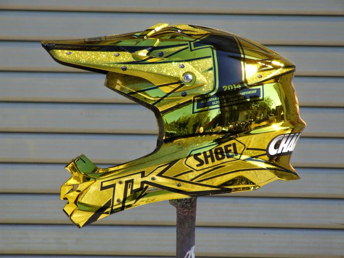 Racing Helmets Garage: Shoei VFX-W T.Katsuya All Japan MX IA2 Class ...