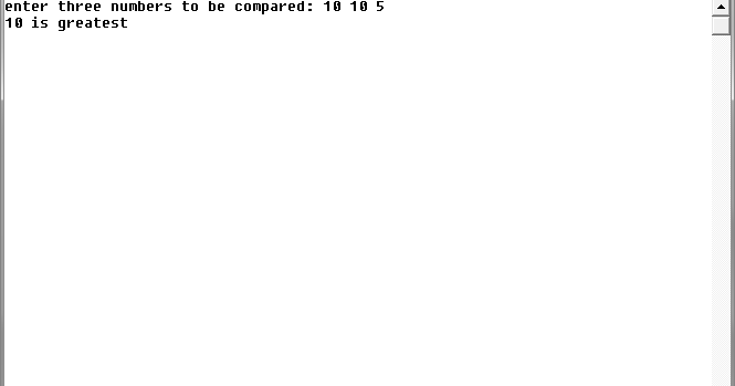 Learn C language: Program to find maximum of three numbers
