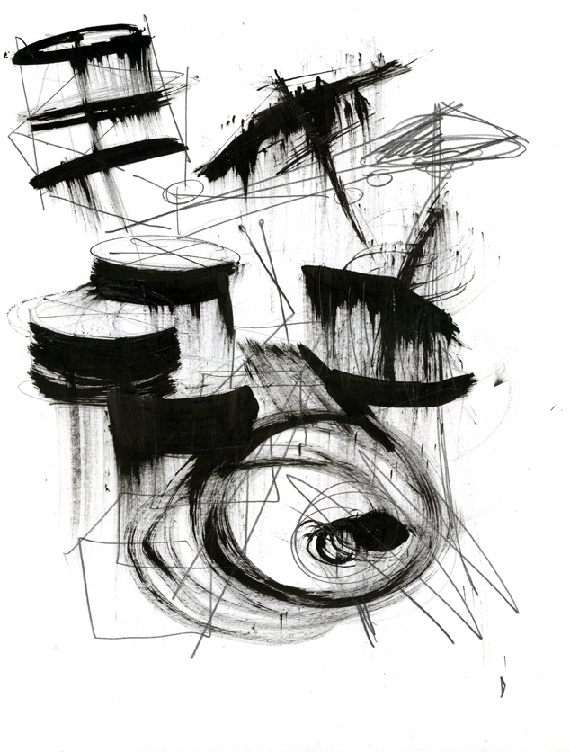 Dave Mahan Art: "Improvisation" drawings