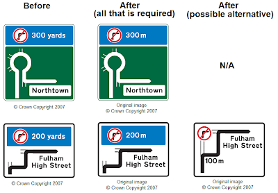 Signage improvements: Diversion and advisory routes | glob on someday