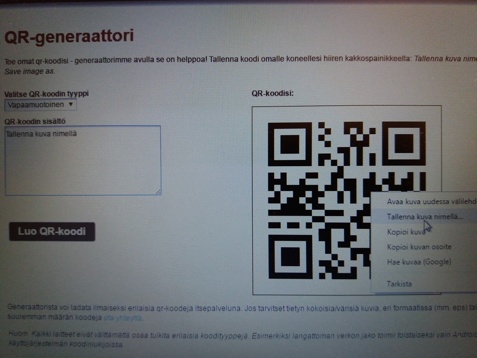 Leikkien Liikkumaan: QR-KOODIT