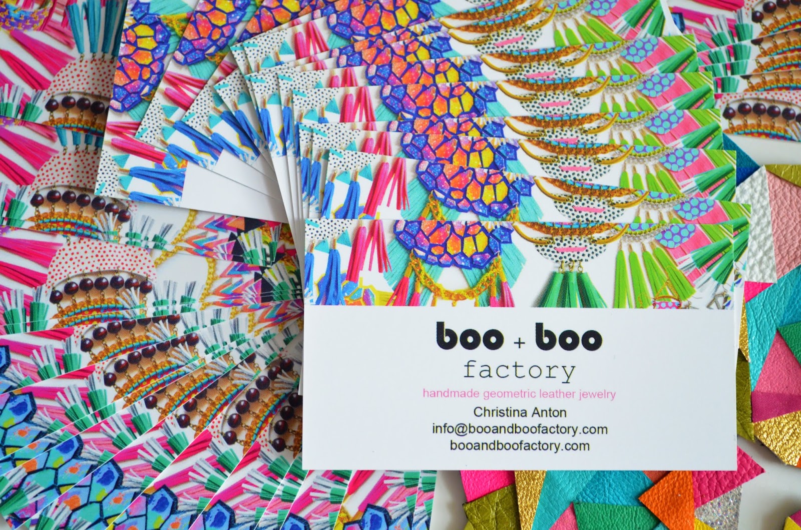 Boo and Boo Factory: Boo and Boo Factory Business Cards and Jewelry Update