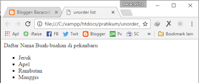 Cara Membuat Daftar / List di HTML Lengkap Unorder list, Order List ...