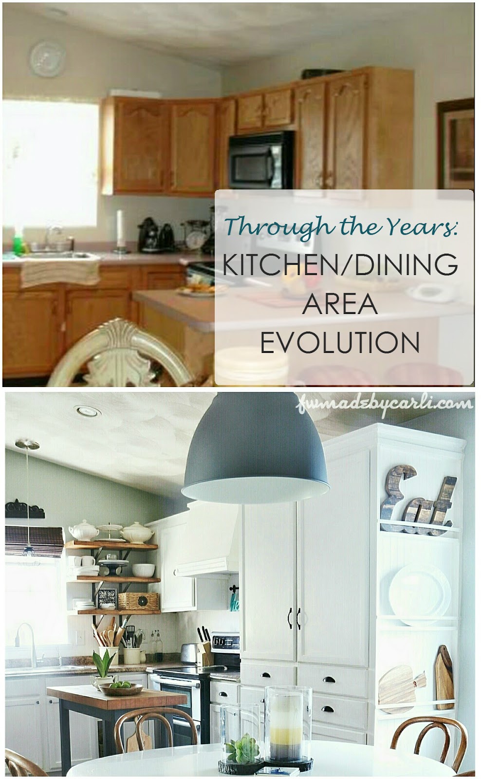 Through The Years: Kitchen/Dining Area Evolution - Made by Carli