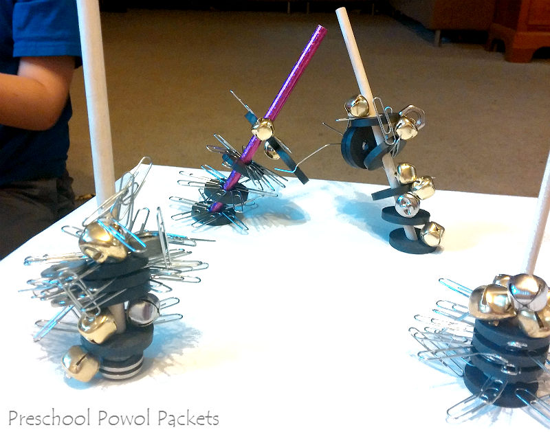 Magnetic Paperclip Trees STEM Challenge Science Experiment | Preschool ...