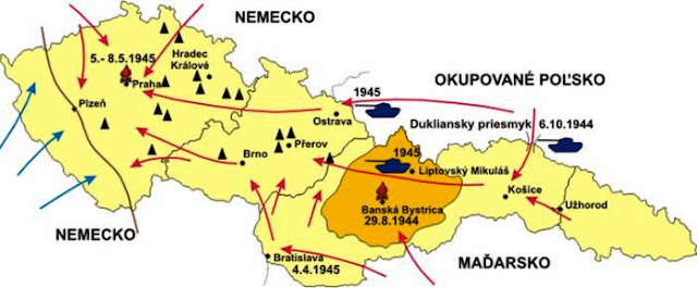 ASFE Slovakia: Slovakia Liberation Overprints 1944 and 1945