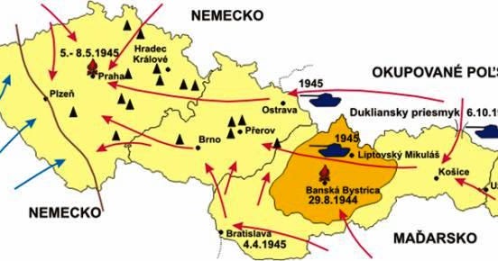 ASFE Slovakia: Slovakia Liberation Overprints 1944 and 1945