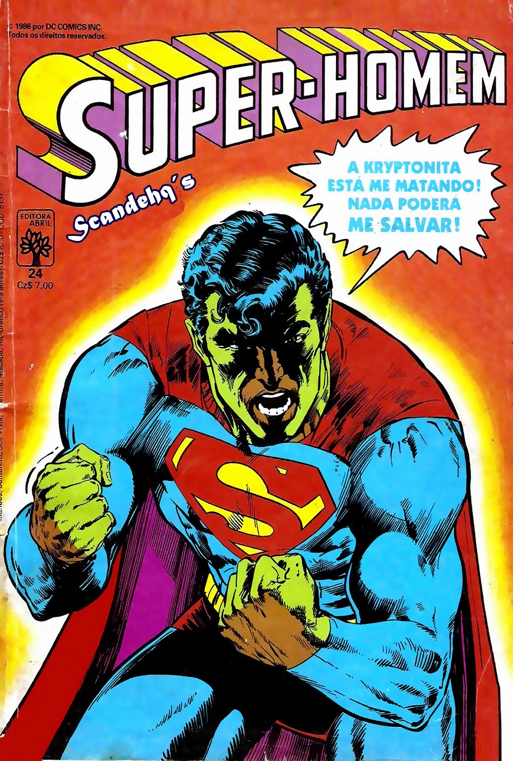 scandehq´s: Super-Homem (1ª Série) nº 024 - Editora ABRIL - Data de ...