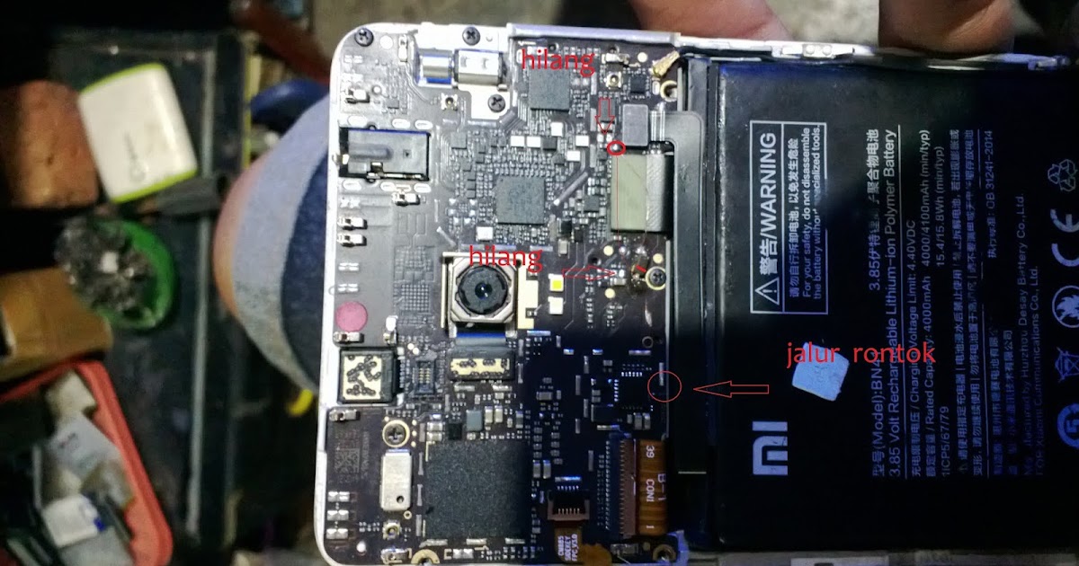 software: Jumper IC cas Redmi note 4 nikel