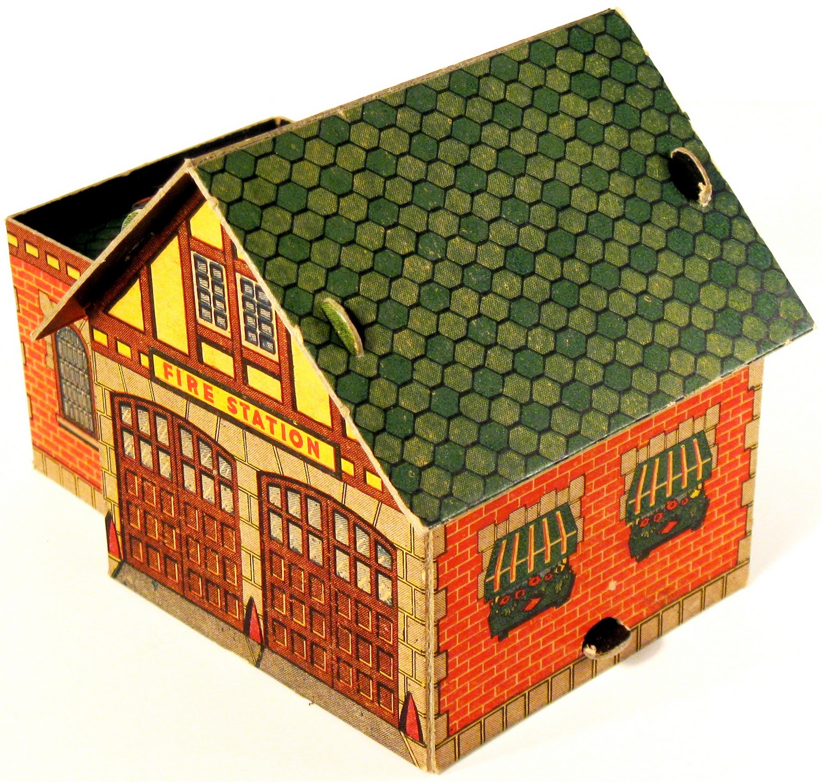 Toys and Stuff: Built-Rite #56-5 Fire Station - Built-up